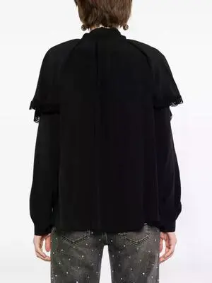 Blumarine Lace-trim Ruffled Blouse