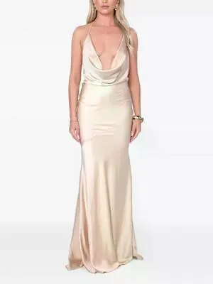 ROSERRY Ibiza Cowl-neck Halterneck Maxi Dress
