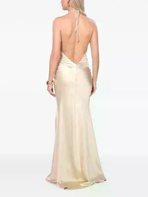 ROSERRY Ibiza Cowl-neck Halterneck Maxi Dress