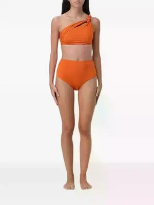 MAYGEL CORONEL One-shoulder Knot Detail Bikini - Orange