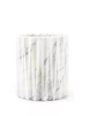 EDITIONS MILANO Fold Marble Basket - White