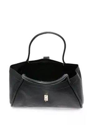 ADRIANNA FERETTI Pebbled Leather Tote Bag