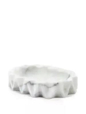 EDITIONS MILANO Fold Marble Soap Dish - White