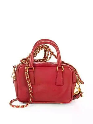 Prada Saffiano Leather Shoulder Bag - Red