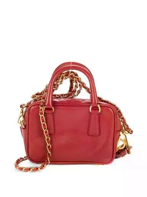 Prada Saffiano Leather Shoulder Bag - Red