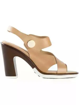TOD'S Crisscross Strap Sandals - Neutrals