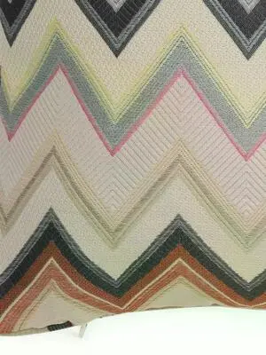 Missoni Pantelleria Zigzag-knit Cushion - Neutrals