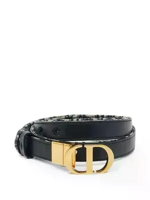 Dior 30 Montaigne Reversible Belt - Black