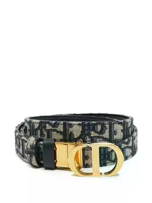 Dior 30 Montaigne Reversible Belt - Black