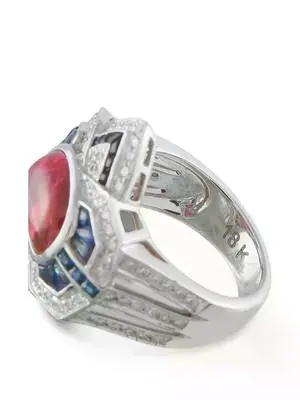 LB EXCLUSIVE Multi-stone Geometric Cocktail Ring