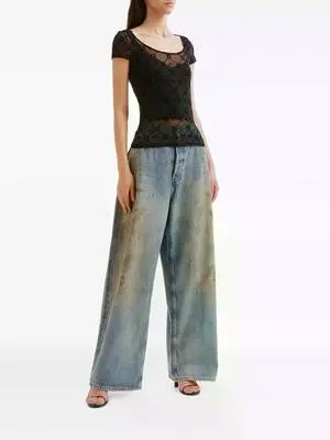 MARINE SERRE Moon Diamant Mesh T-shirt
