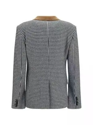 TOM FORD Houndstooth Long-sleeve Blazer