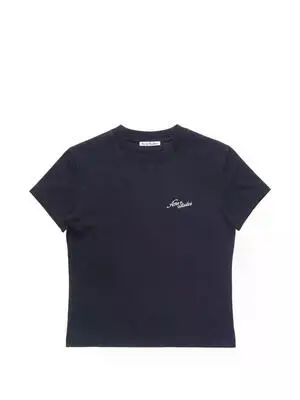 Acne Studios Embroidered Logo T-shirt - Blue