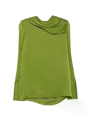 TOM FORD Draped-collar Blouse - Green