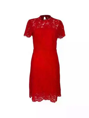 Diane Von Furstenberg Alma Lace Dress - Red