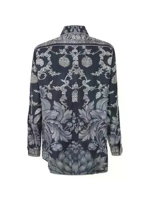 PIERRE-LOUIS MASCIA Floral Print Silk Shirt