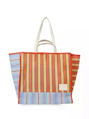 Paul Smith Blue And 'pool Smith Stripe' Tote Bag