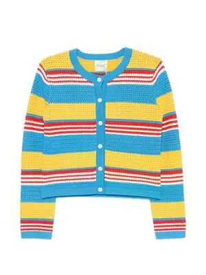 Posse Tammy Striped Cardigan - Blue