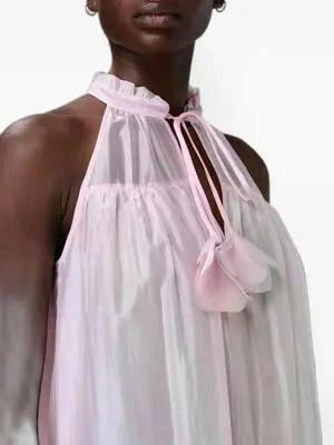 HANITA Ruffled-collar Maxi Dress