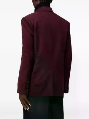 HANITA Pinstriped-pattern Double-breasted Blazer - Red