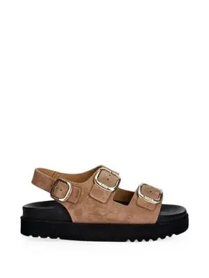 DR. SCHOLL'S SHOES Blake Buckle-fastening Flatform Sandals - Neutrals
