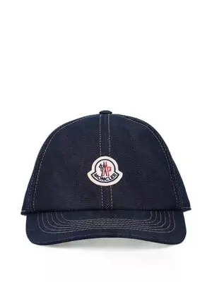 Moncler Logo-patch Baseball Cap - Blue