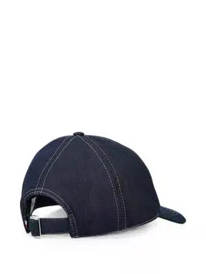 Moncler Logo Patch Baseball Cap - Blue