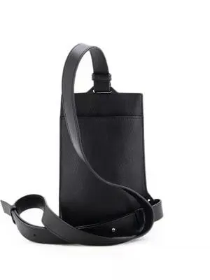 Loewe Vertical T Pocket Body Bag Leather Crossbody Bag - Black