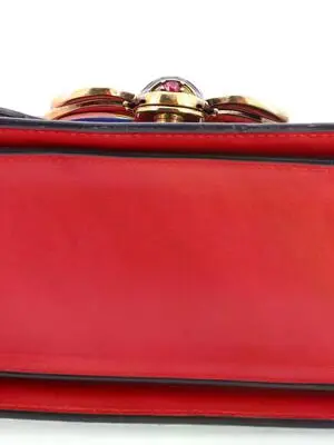 Gucci Queen Margaret Colorblock Leather Satchel - Blue