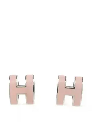 Hermès Mini Pop H Earrings - Silver