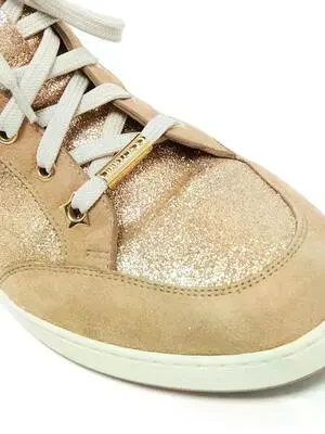 JIMMY CHOO Tokyo High-top Sneakers With Glitter Finish