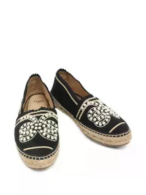 Fendi Pearl-embellished Espadrilles