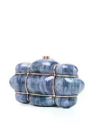 Cult Gaia Bolla Marbled Clutch Bag