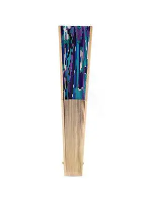 Emilio Pucci Vivara Print Hand Fan - Blue