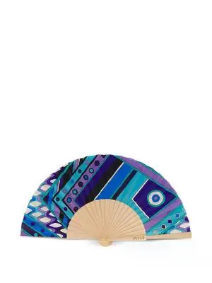 Emilio Pucci Vivara Print Hand Fan