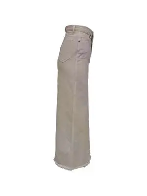 Khaite Raw Edge Trim Maxi Skirt