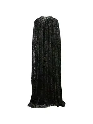 Biyan Beaded-neckline Fil-coupé Dress