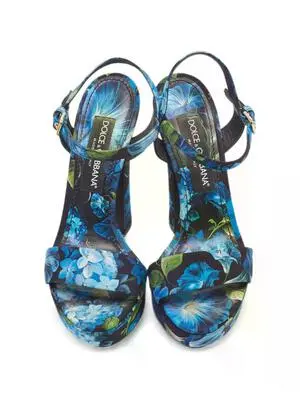 Dolce & Gabbana Keira Floral Platform Sandals