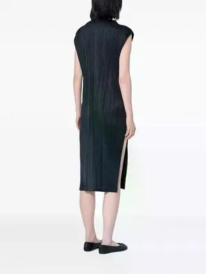 Issey Miyake Sleeveless Midi Dress With Slits