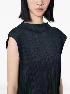 Issey Miyake Sleeveless Midi Dress With Slits