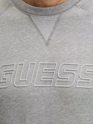 Guess Logo-embossed Raglan-sleeve Sweater