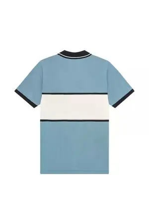 LES DEUX Colour-block Quarter-zip Polo Shirt