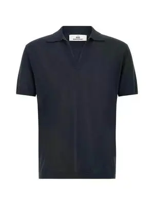 RIVIERA Open Collar Polo Shirt - Blue
