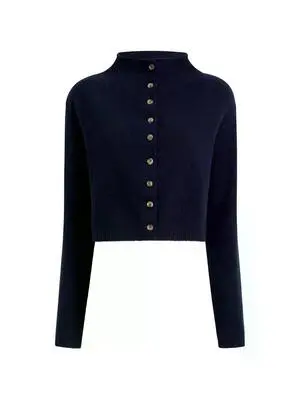 Khaite Annora Cardigan In Midnight Navy - Blue