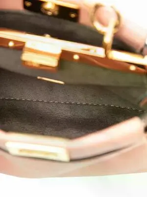 Fendi 2010-2026 Micro Leather Peekaboo Satchel