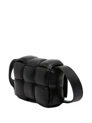 Bottega Veneta Candy Nappa Intrecciato Padded Cassette Crossbody Bag - Black