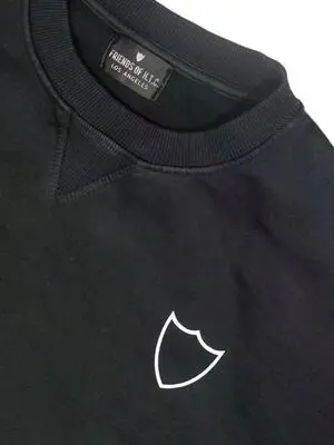 HTC LOS ANGELES Batwing-sleeve Logo-print Sweater