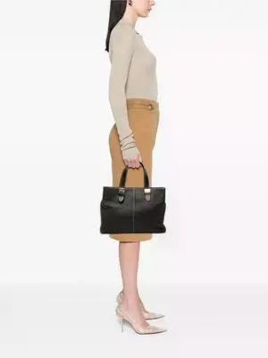 Burberry 20th Century Leather Tote Bag