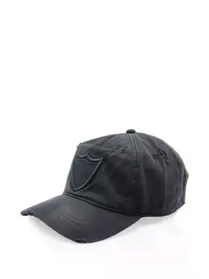 HTC LOS ANGELES Distressed Embroidered Baseball Cap - Black