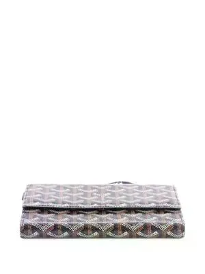Goyard Varenne Continental Wallet With Strap Coated Canvas Crossbody Bag - Black